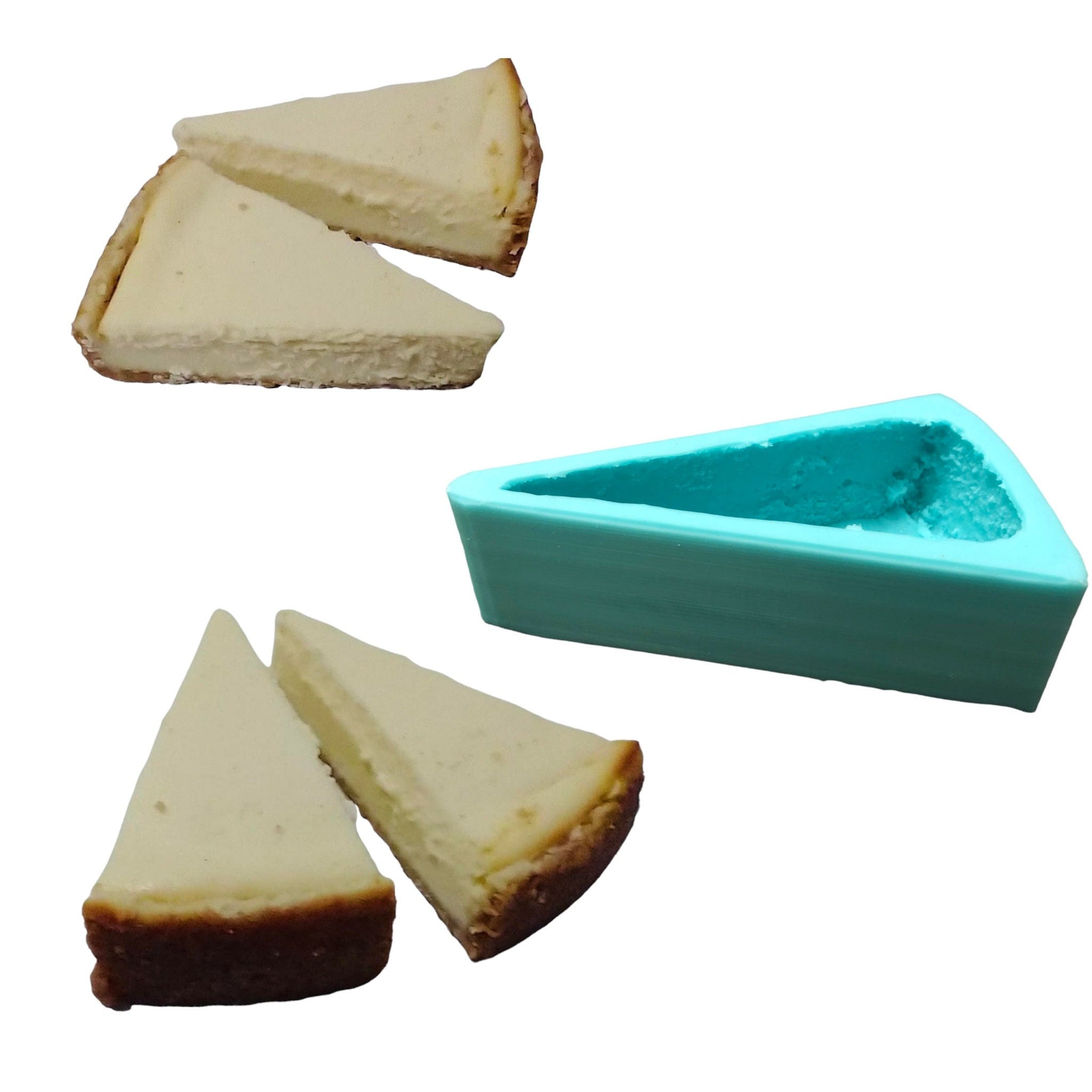 1pc Realistic Cheesecake Slice Dessert Shape Silicone Mold - Etsy
