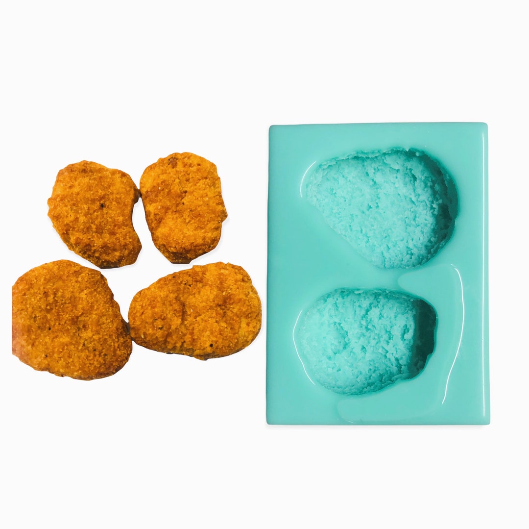 Chicken Nuggets Silicone Mold | Wax Embeds, Soap, Clay, Resin (not Food ...