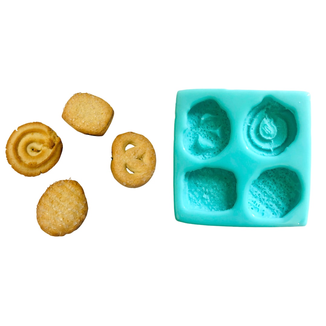 4pc Realistic Butter Cookies| Dessert Shape Silicone Mold| Soap| Candle ...
