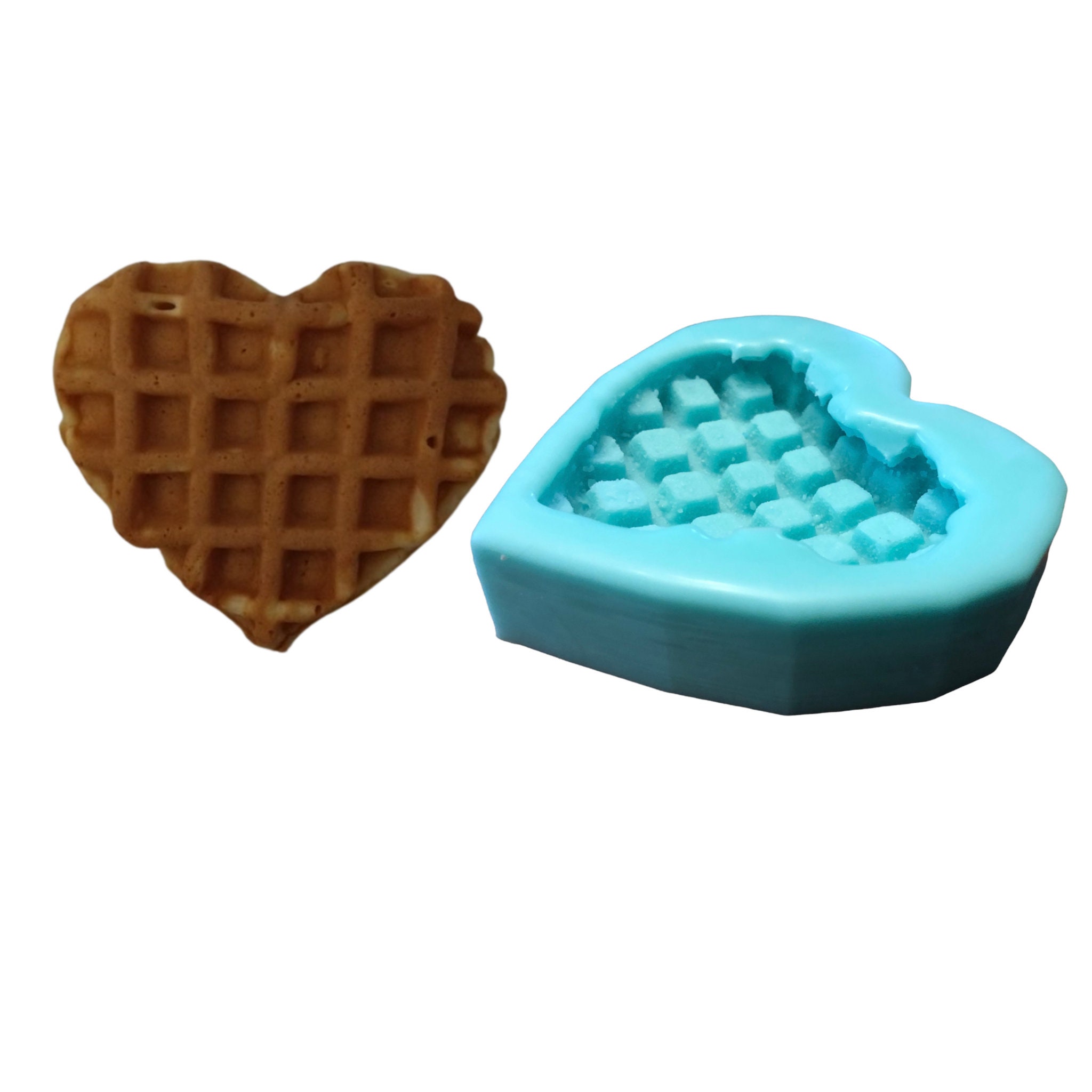 Realistic Heart Waffle Mold Dessert Shape Silicone Mold - Etsy