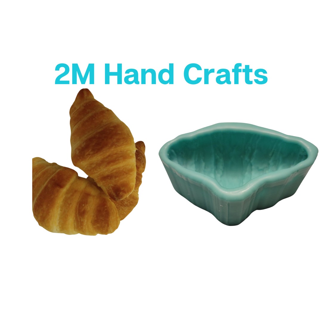 1pc Full Size Croissant| Breakfast Dessert Shape Silicone Mold| Soap ...