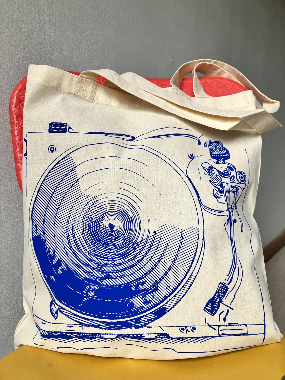 Gift for Record Collector | Vinyl Music Lover Tote Bag | Retro ...