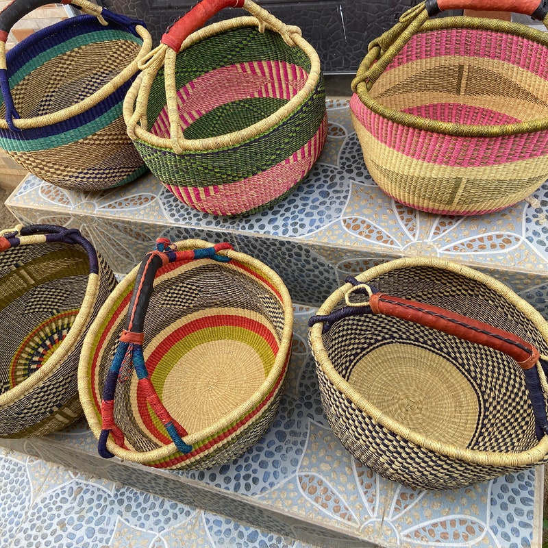 Bolga Market Basket - Etsy