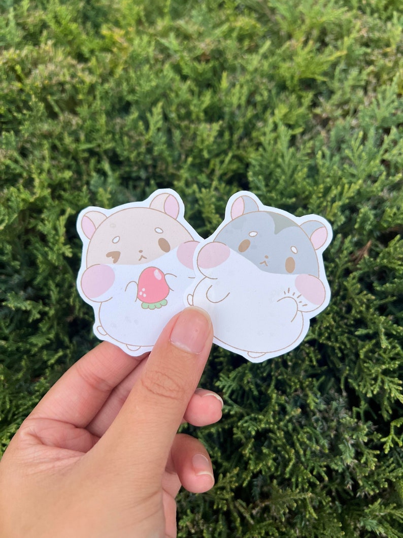 Cute Hamster Sticker Vinyl Hamster Sticker Dwarf Syrian Decorative ...