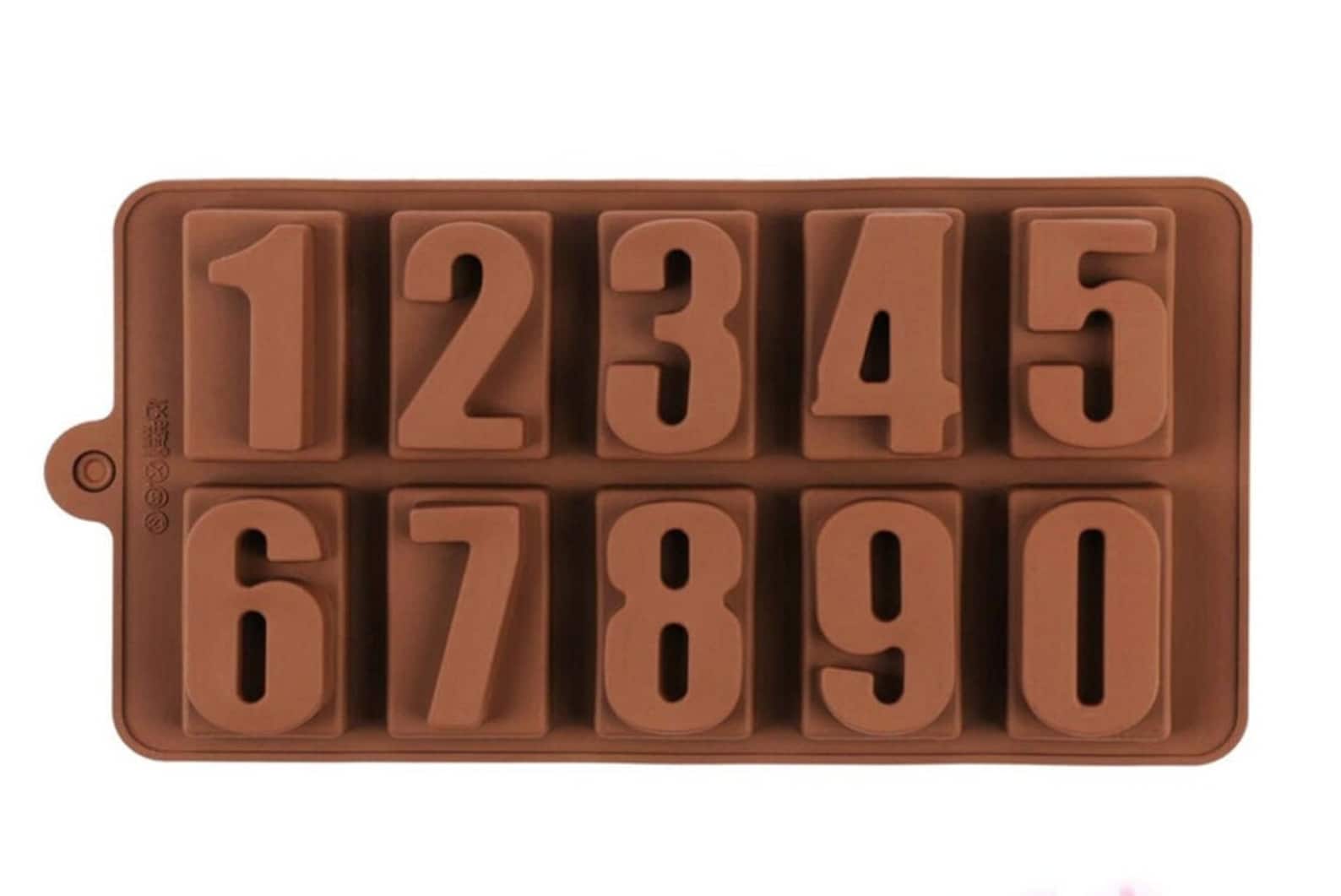 Number Mold Silicone 1 2 3 4 5 6 7 8 9 0 10 Cavity Candy | Etsy