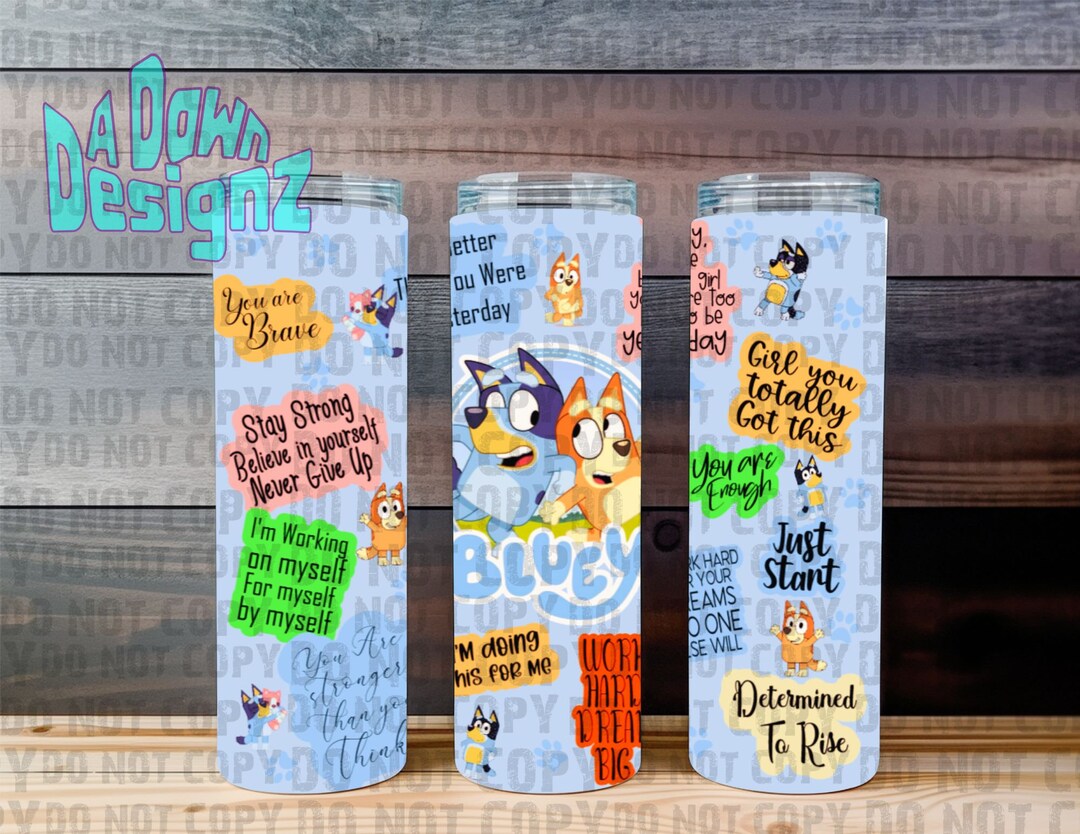 Bluey Affirmations Tumbler PNG - Etsy Hong Kong
