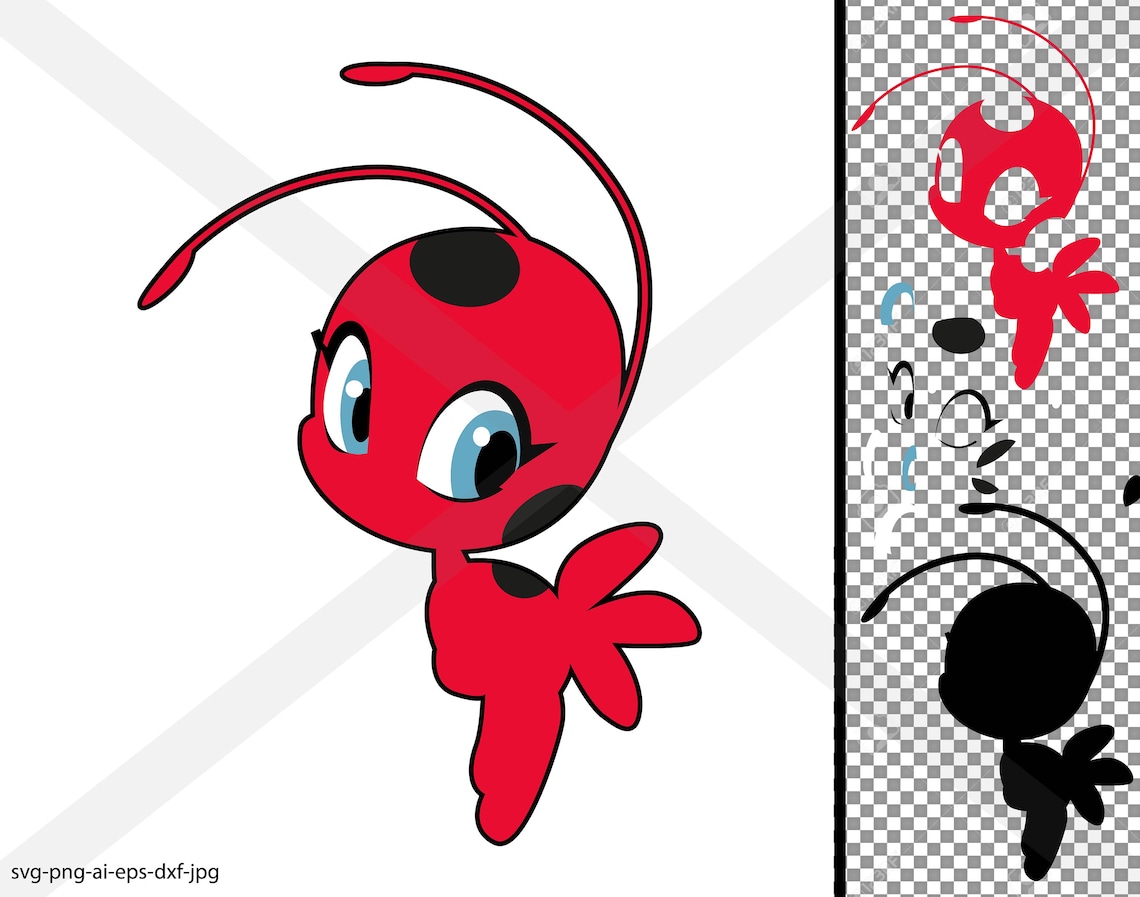 Miraculous ladybug INSTANT DOWNLOAD svg-png-eps-dxf-ai-jpg | Etsy