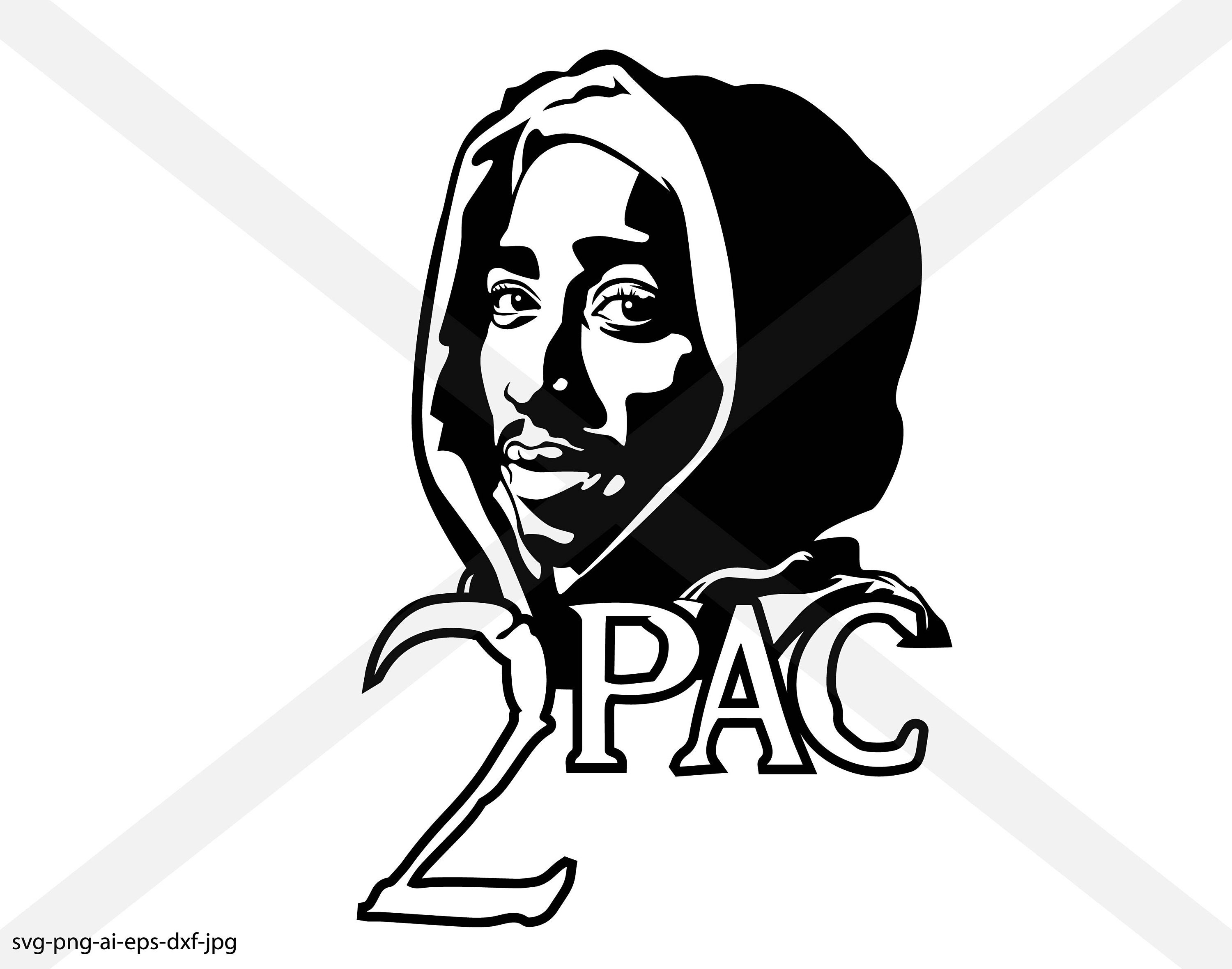 2pac vector INSTANT DOWNLOAD svg-png-eps-dxf-ai-jpg | Etsy