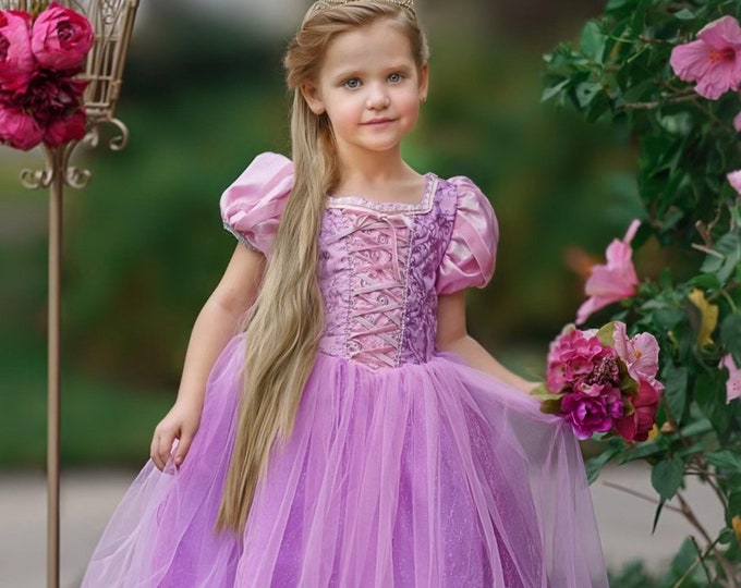 Rapunzel Dress / TANGLED DRESS / Deluxe Princess Costume - Etsy