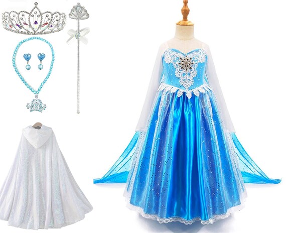 Ice Queen Princess Dress up Costume Set for Girls Inspired | Etsy