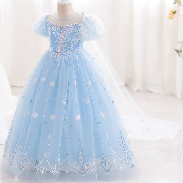 Girls Elsa Costume - Etsy