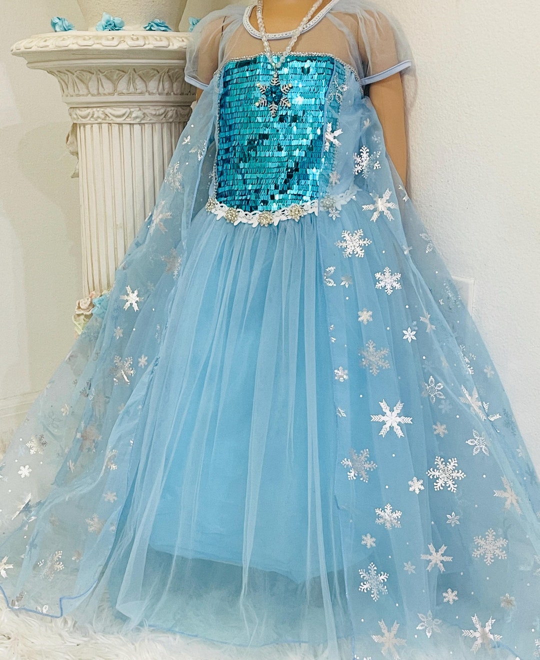 Ice Queen Princess Dress up Costume Set for Girls - Inspired by Frozen ...