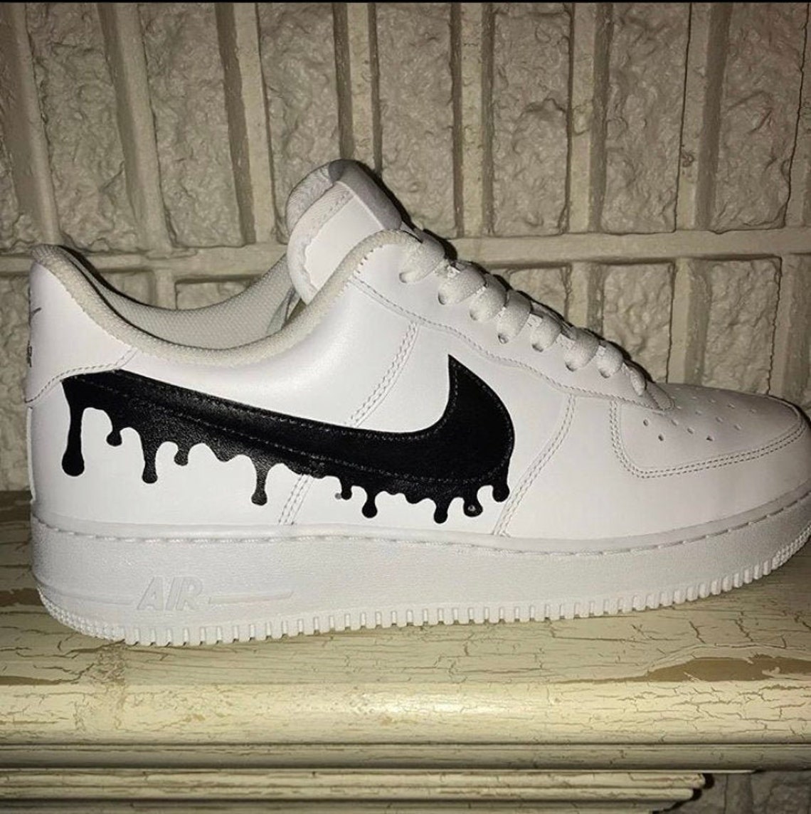Hand-painted Drip Nike Custom (any Color) - Etsy