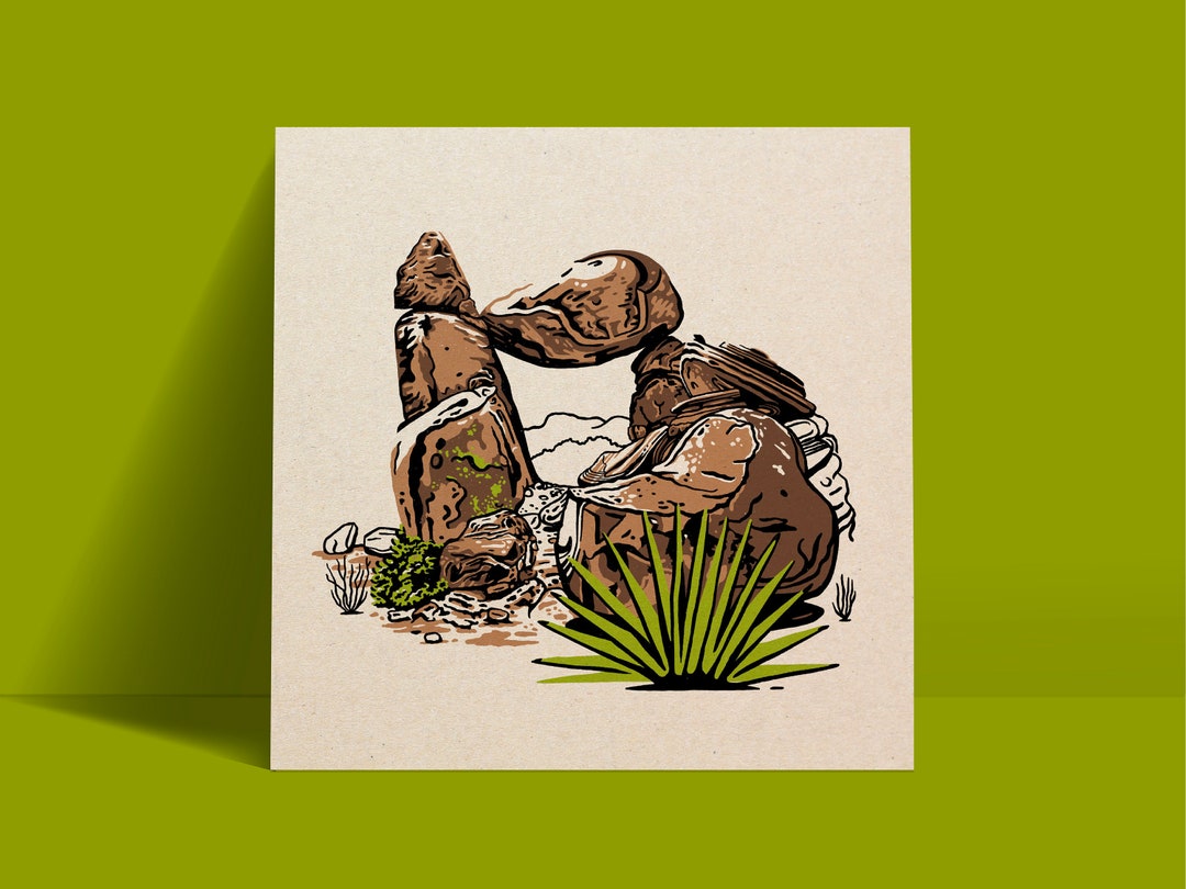Poster and Custom Frames Balanced Rock Big Bend Framed Giclée Art ...