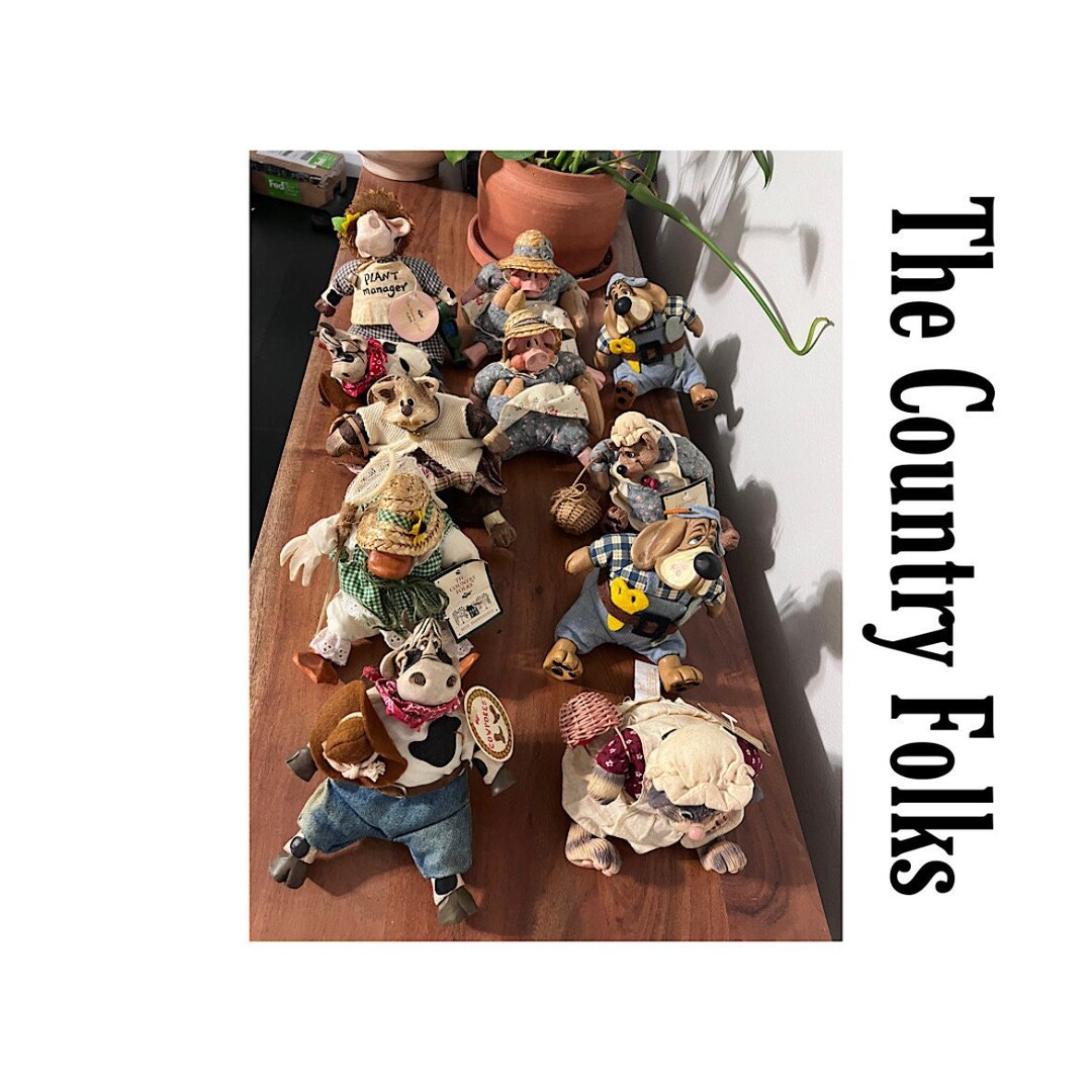 The Country Folks Vintage Set - Etsy