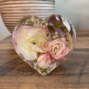 Upright Heart Sizes, Wedding Keepsake, Flower Preservation, Wedding ...