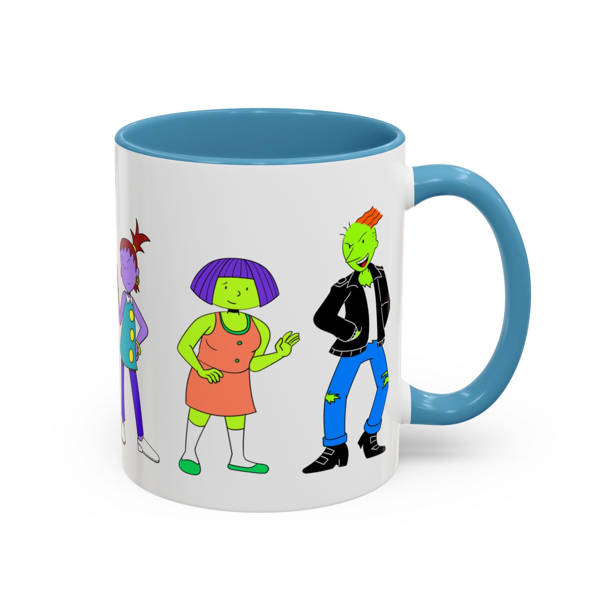 Mug, Retro 90s Doug Cartoon Characters, Vintage Coffee Cup, Tea Mug ...
