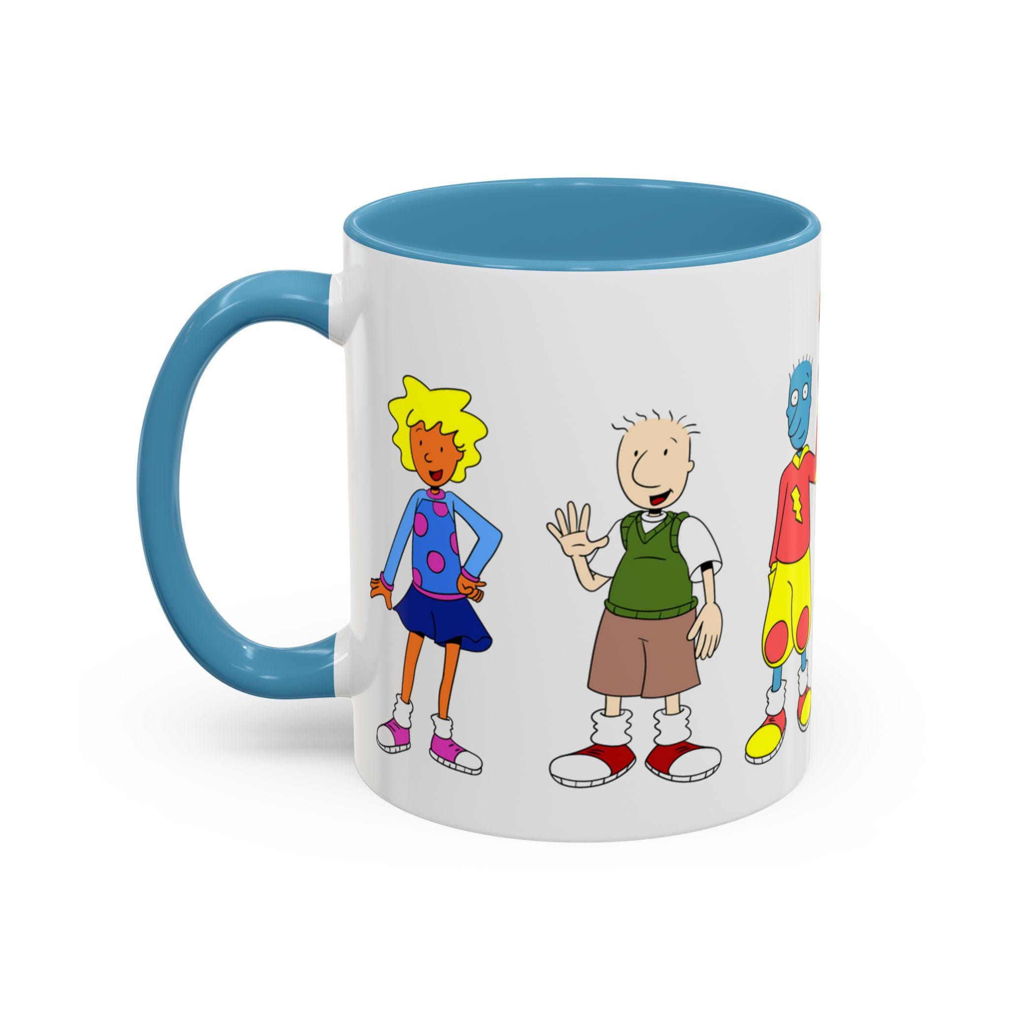 Mug, Retro 90s Doug Cartoon Characters, Vintage Coffee Cup, Tea Mug ...