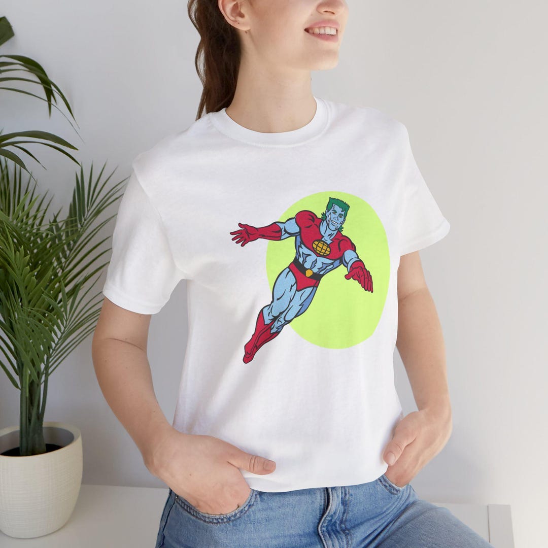 Superhero Captain Planet Retro 90s Cartoon Character T-shirt, Tee Shirt ...