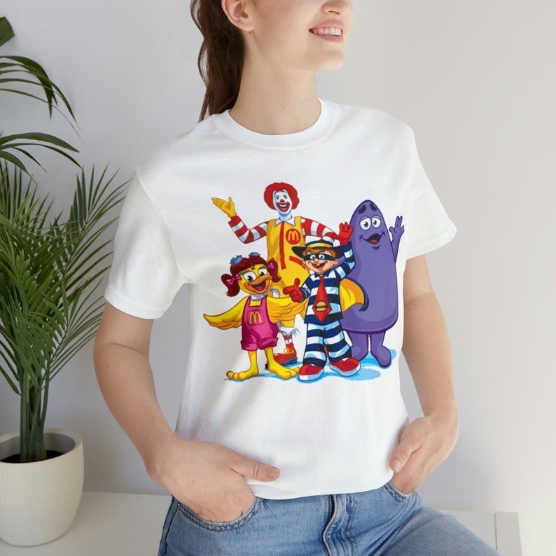 Retro Mcdonald's Characters Unisex Jersey Short Sleeve Tee - Etsy
