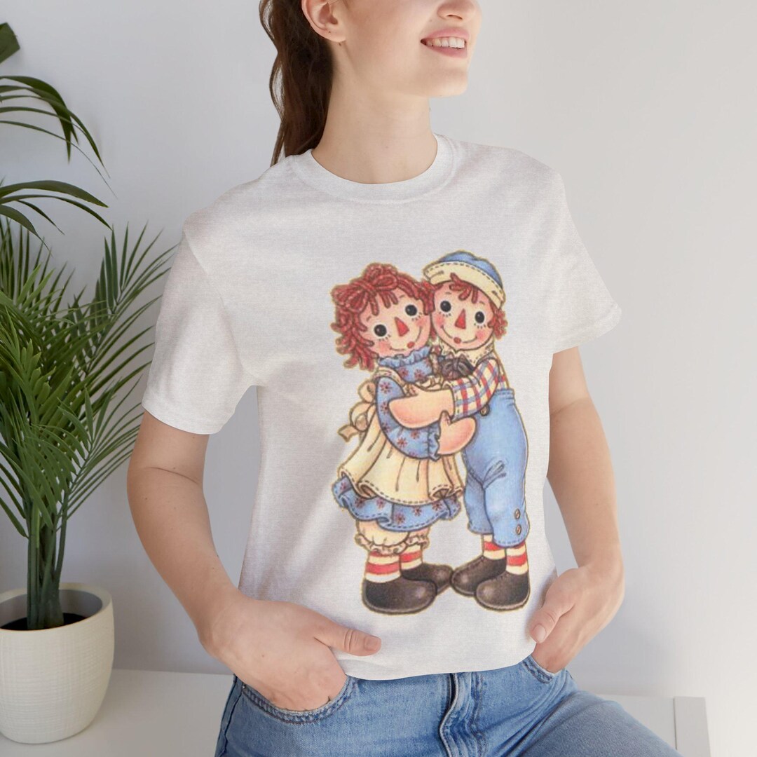 Retro Raggedy Ann and Andy Dolls Unisex Tee Shirt, Great Nostalgic Toy ...