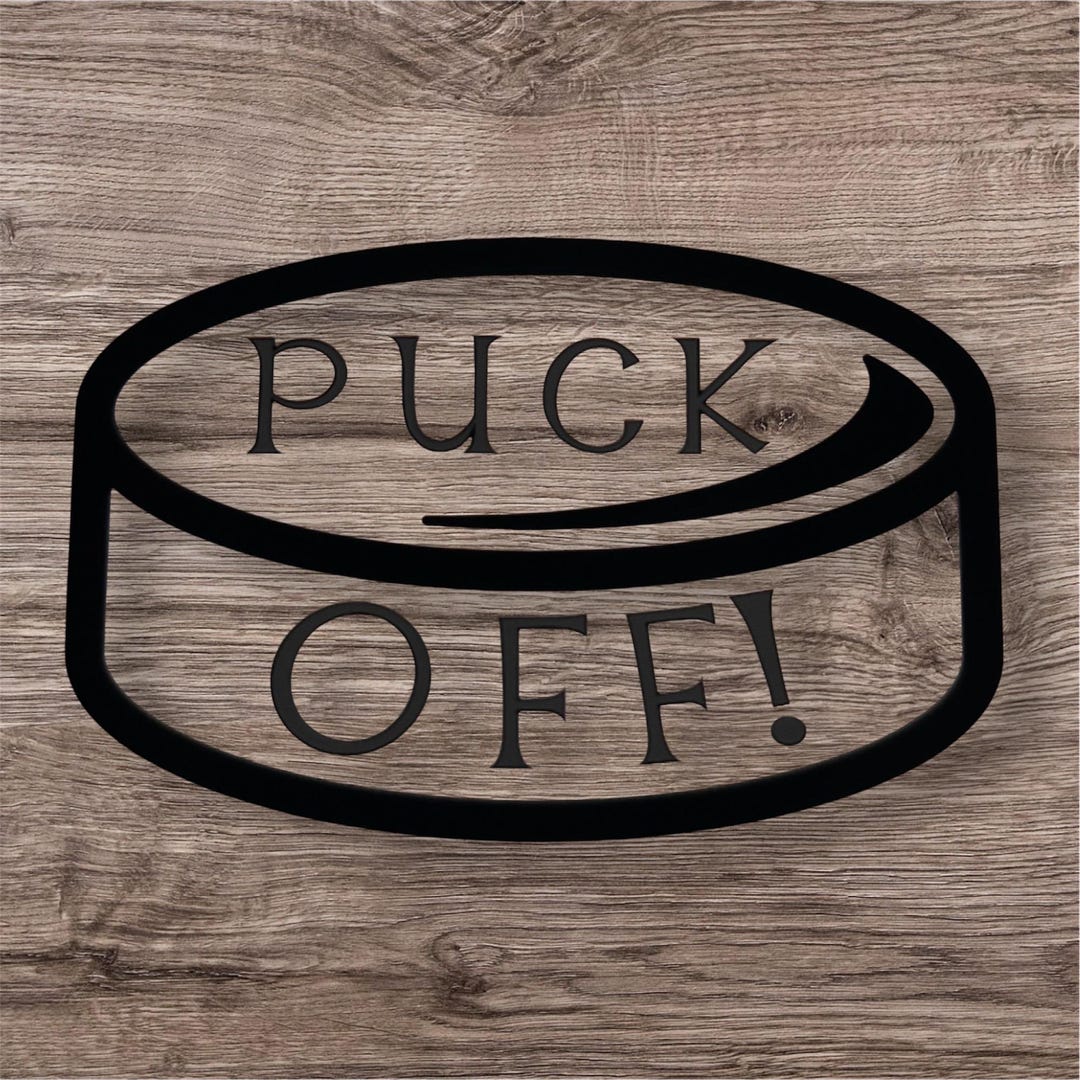 Puck Off!- Funny Hockey Vinyl Car Decal - Etsy