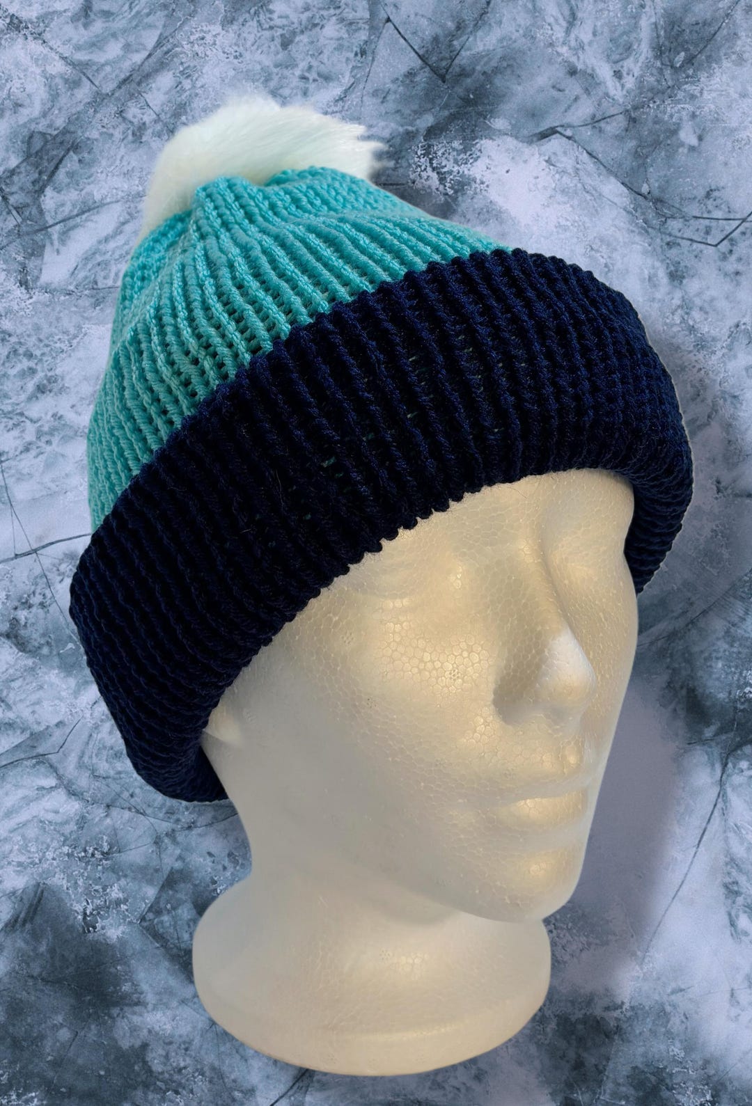 Deep Sea Freeze | Hockey Night Lights Collection | Knitted Hat W/pom - Etsy