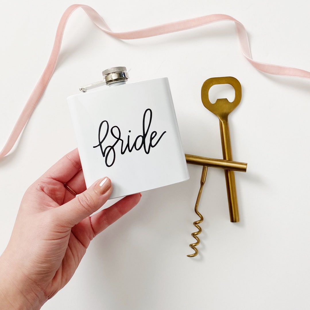 Bride Flask Flask for Bride Bachelorette Flask Bachelorette Party ...