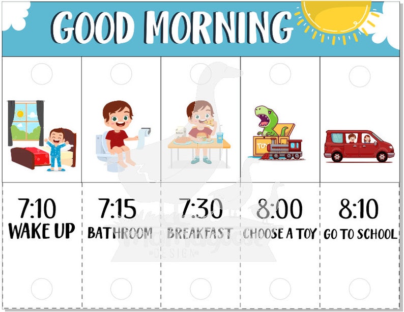 Rutina Visual PERSONALIZADA Para Mañana / Tarde / Noche / Escuela - Etsy