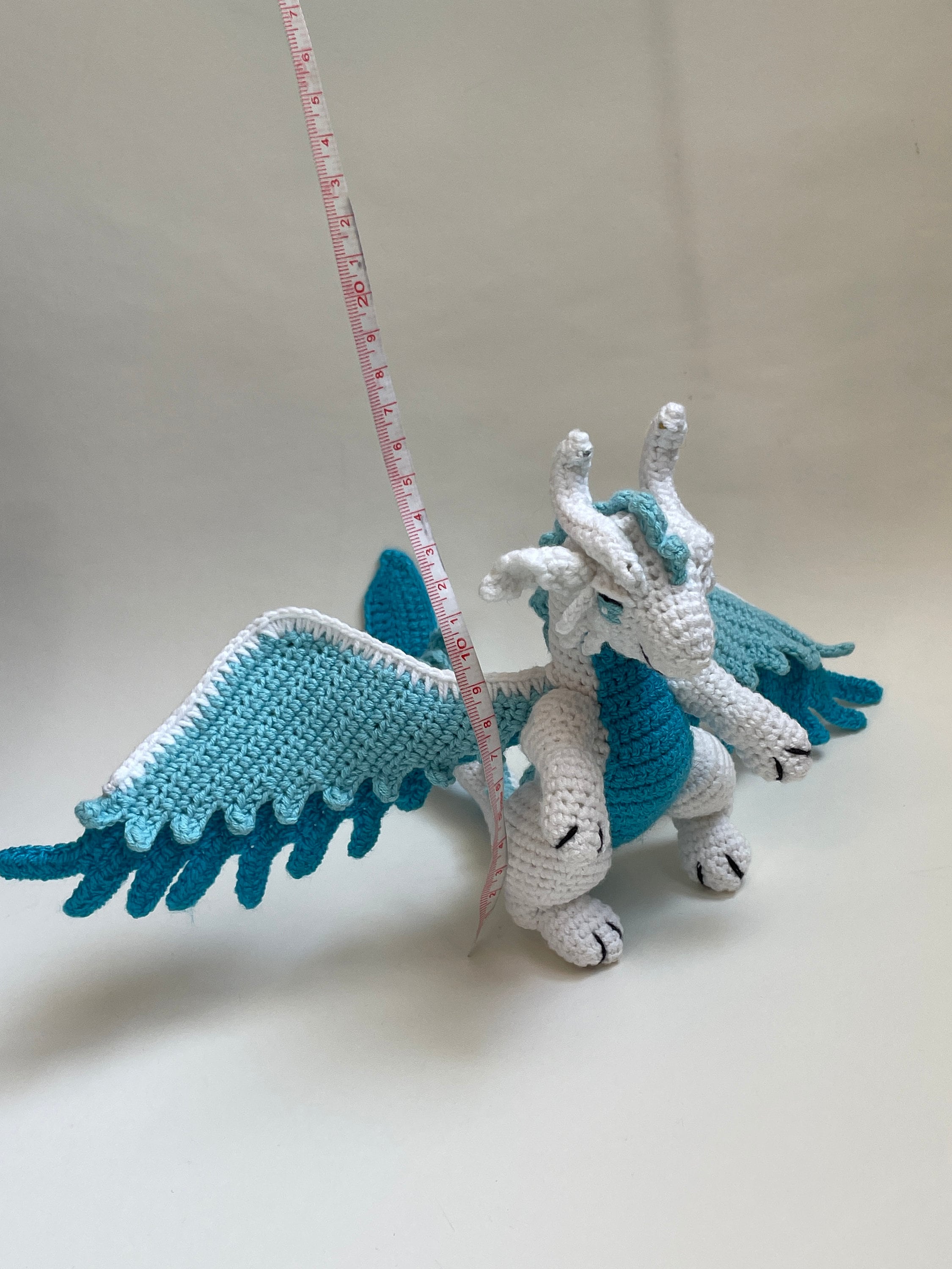 Elemental Air Dragon Crochet Amigurumi - Etsy