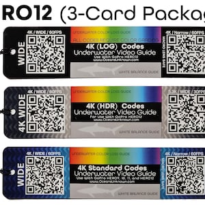 Gopro HERO12 and HERO13 Underwater Camera Settings (3-card Package) - Etsy