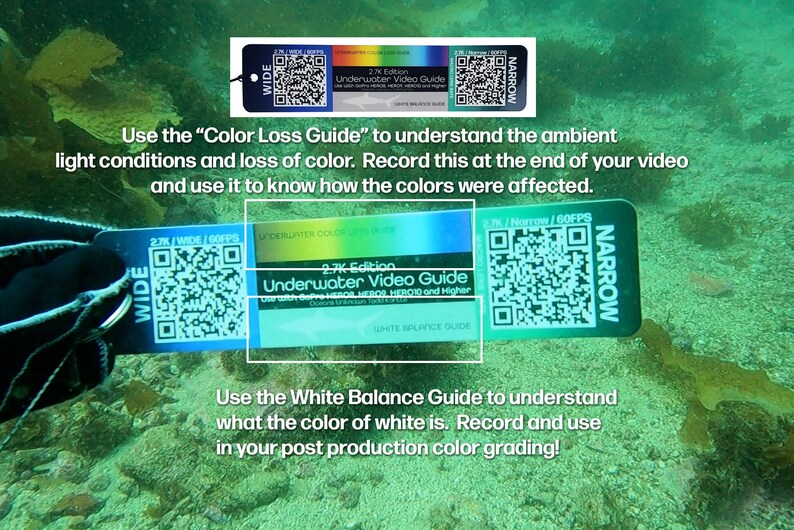 4K PRO Gopro QR Codes underwater Camera Settings for Hero9, Hero10 ...