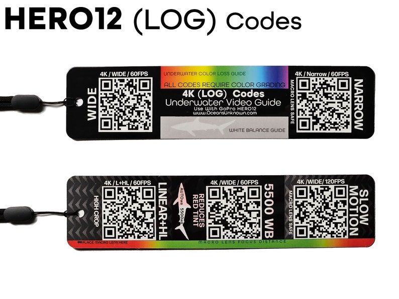 Gopro HERO12 and HERO13 Underwater Camera Settings (3-card Package) - Etsy