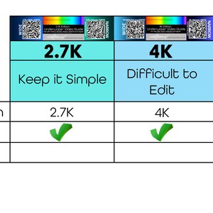 4K PRO Gopro QR Codes underwater Camera Settings for Hero9, Hero10 ...