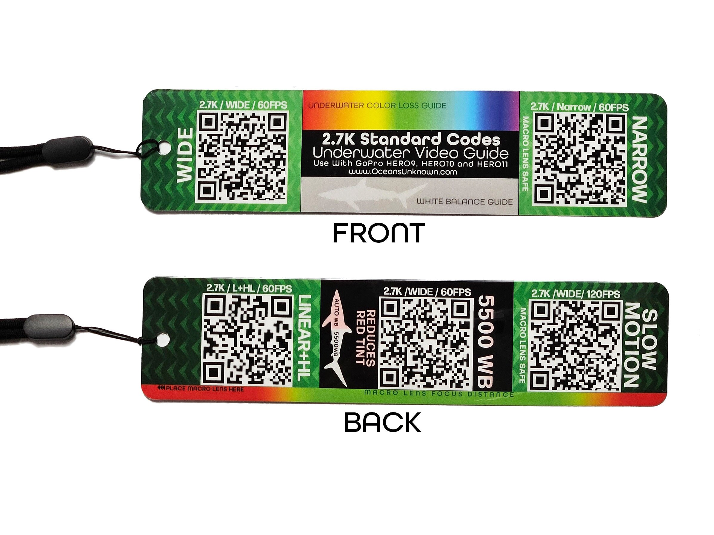 2.7K Gopro QR Codes (underwater Camera Settings) for Hero9, Hero10, and ...