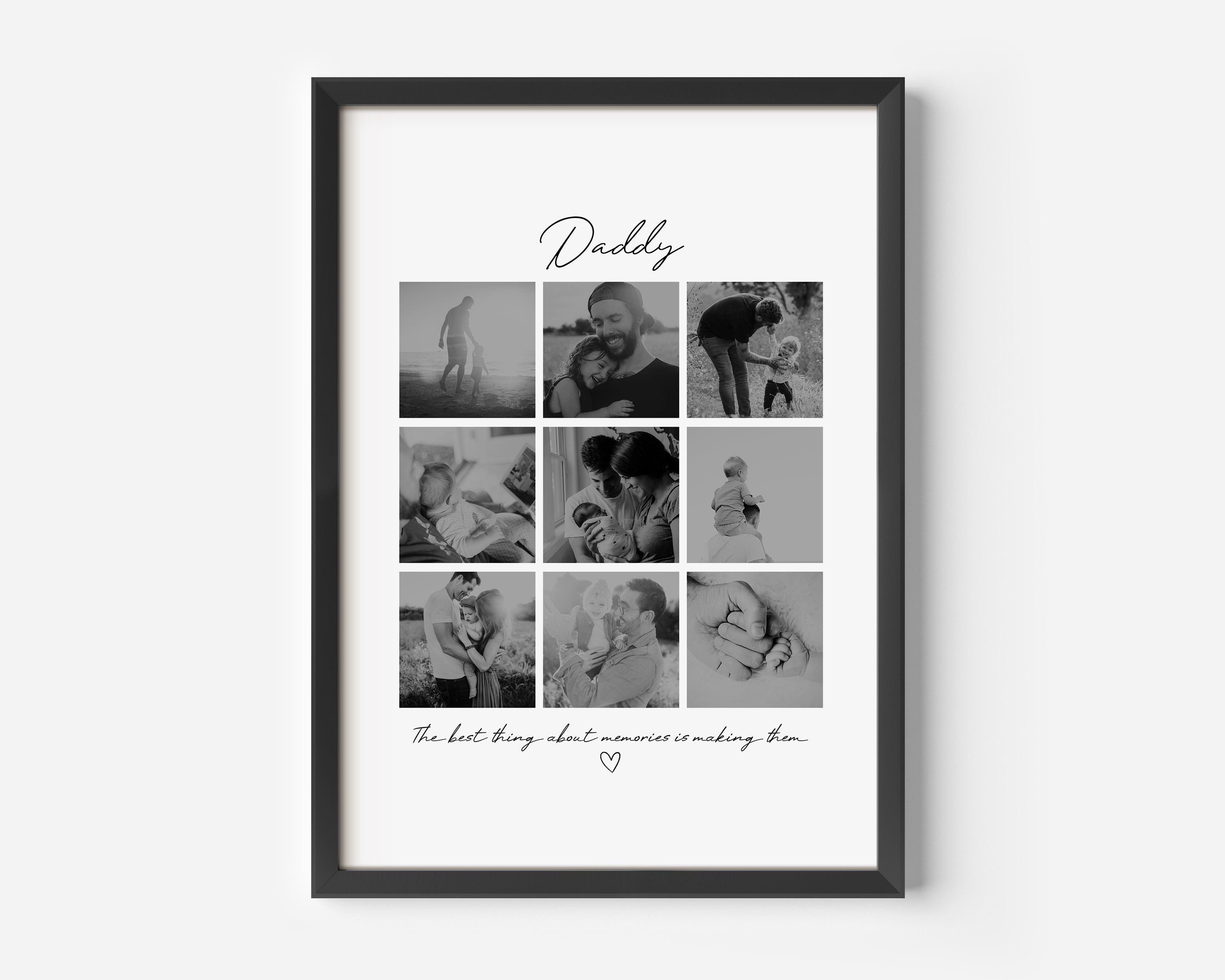 Personalised Daddy Photo Gift Dad Photo Collage Daddy Photo - Etsy