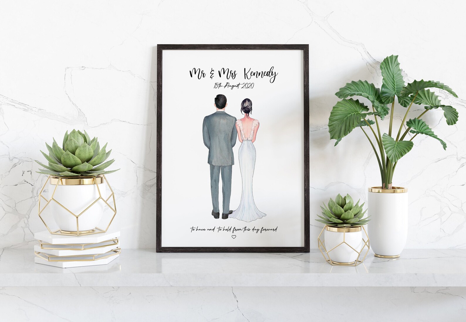 Personalised Bride & Groom Print Customisable Quote Mr and - Etsy UK