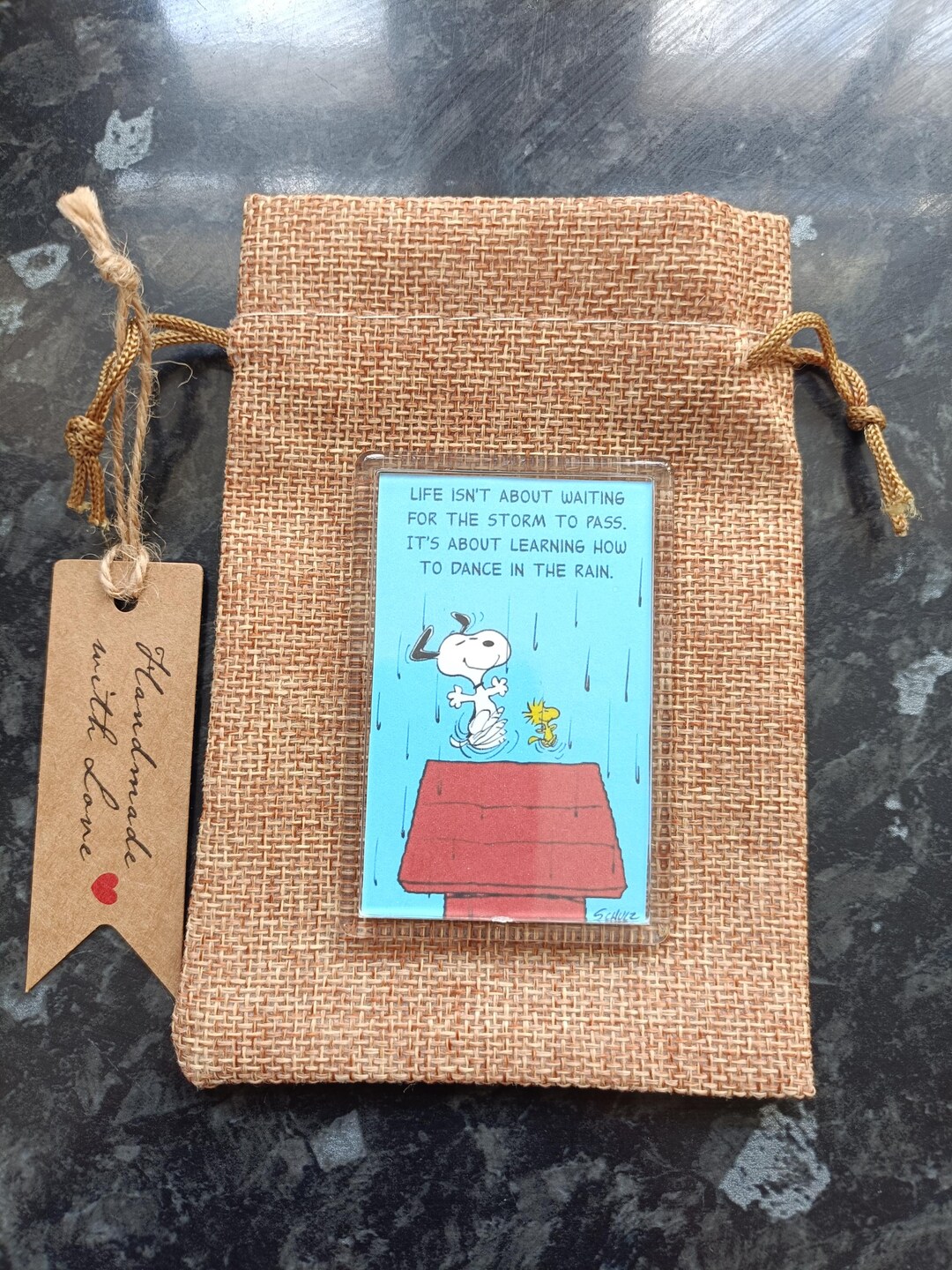 Snoopy & Woodstock With Quote "life Isn't About Waiting for the Storm ...