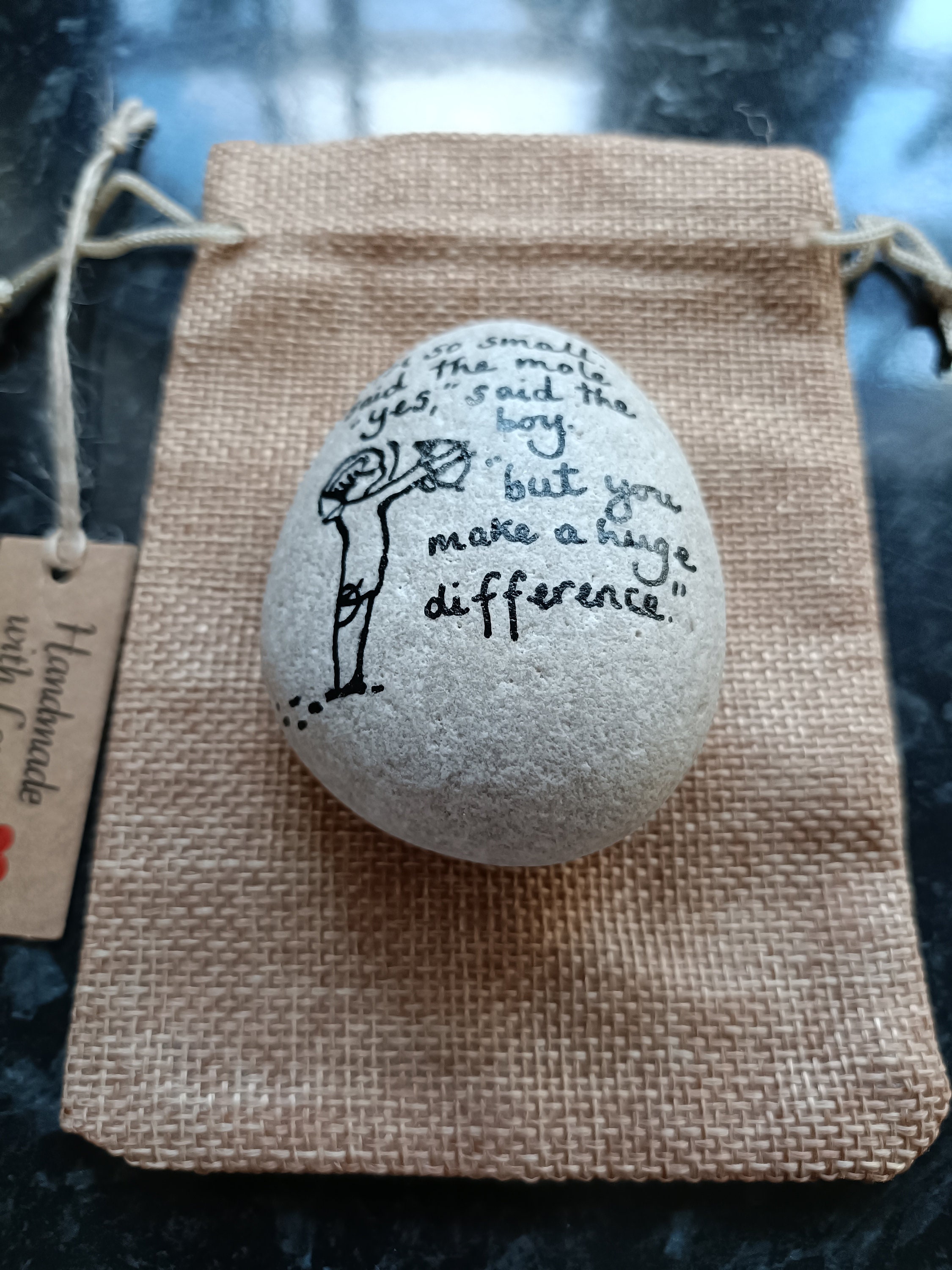 Hand Painted Quote Pebble/ Rock/ Stone. Thoughtful Friend Gift ...