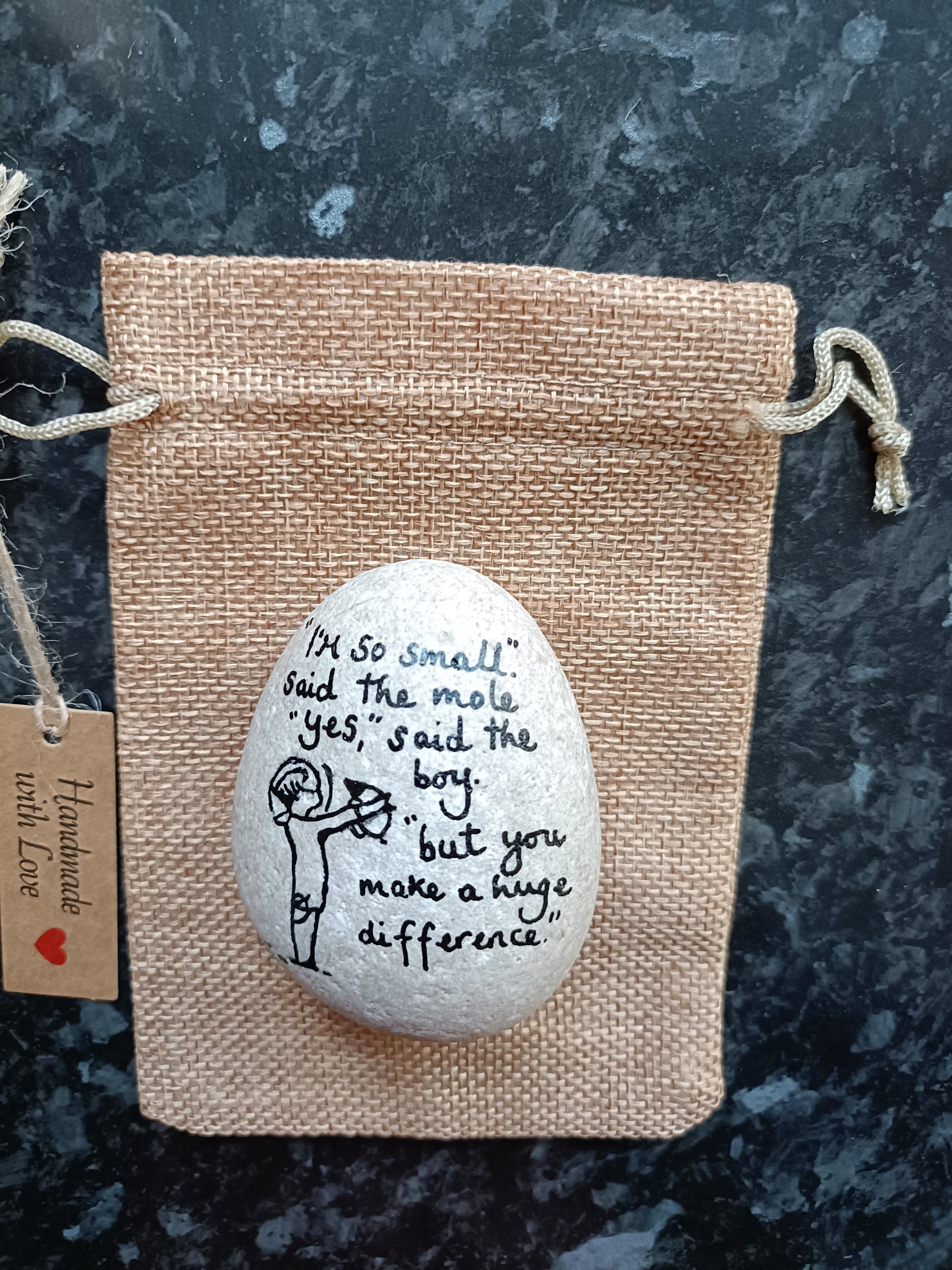 Hand Painted Quote Pebble/ Rock/ Stone. Thoughtful Friend Gift ...