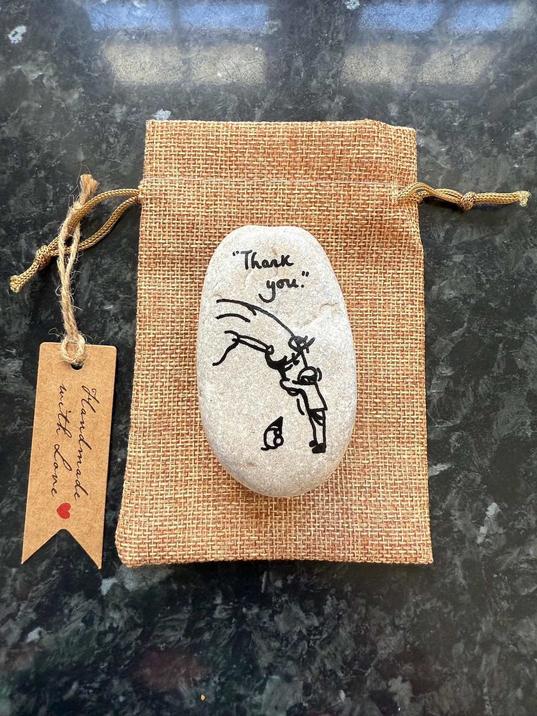 Hand Painted Thank You Pebble/ Rock/ Stone. Popular and Inspirational ...