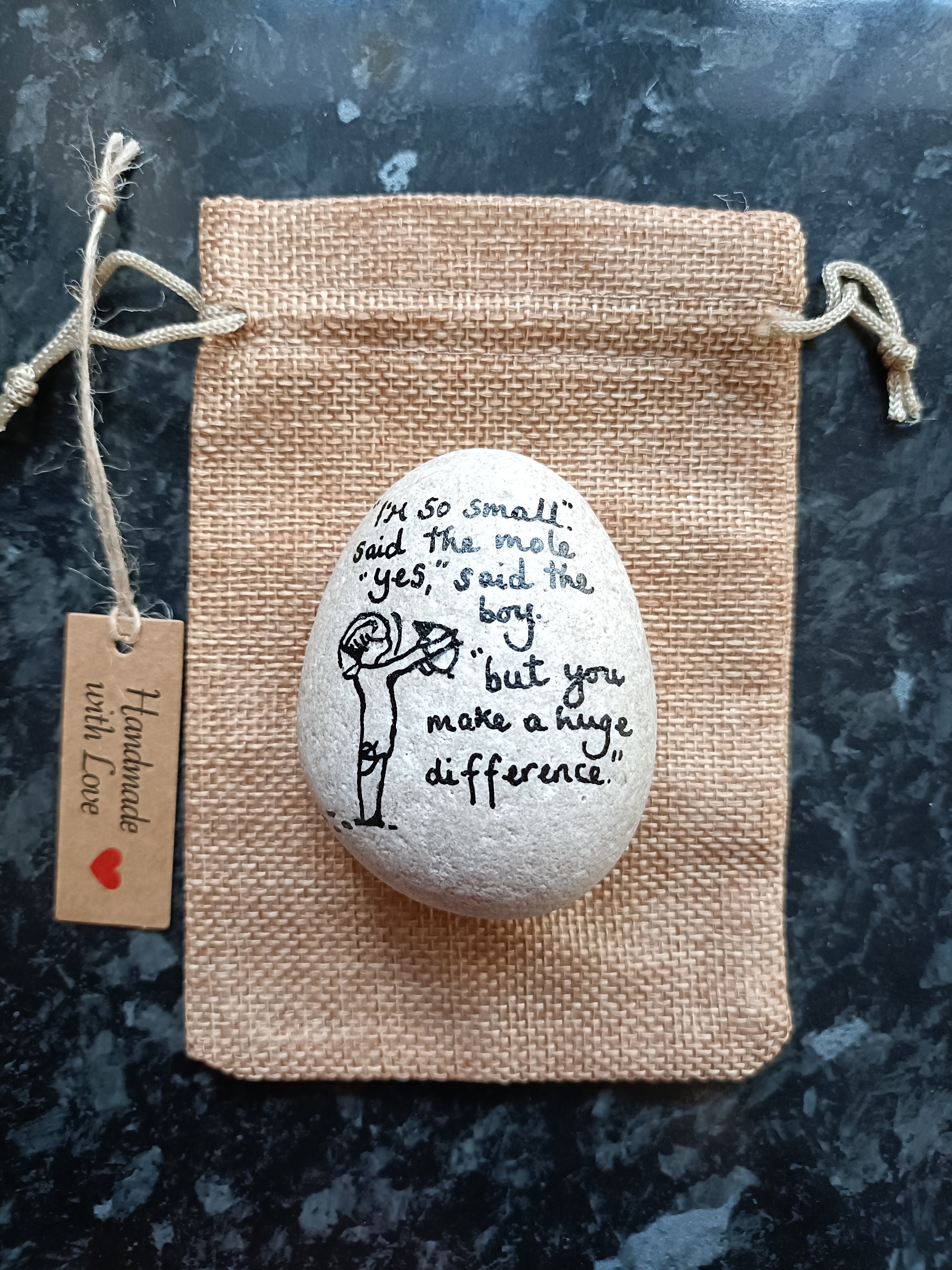 Hand Painted Quote Pebble/ Rock/ Stone. Thoughtful Friend Gift ...