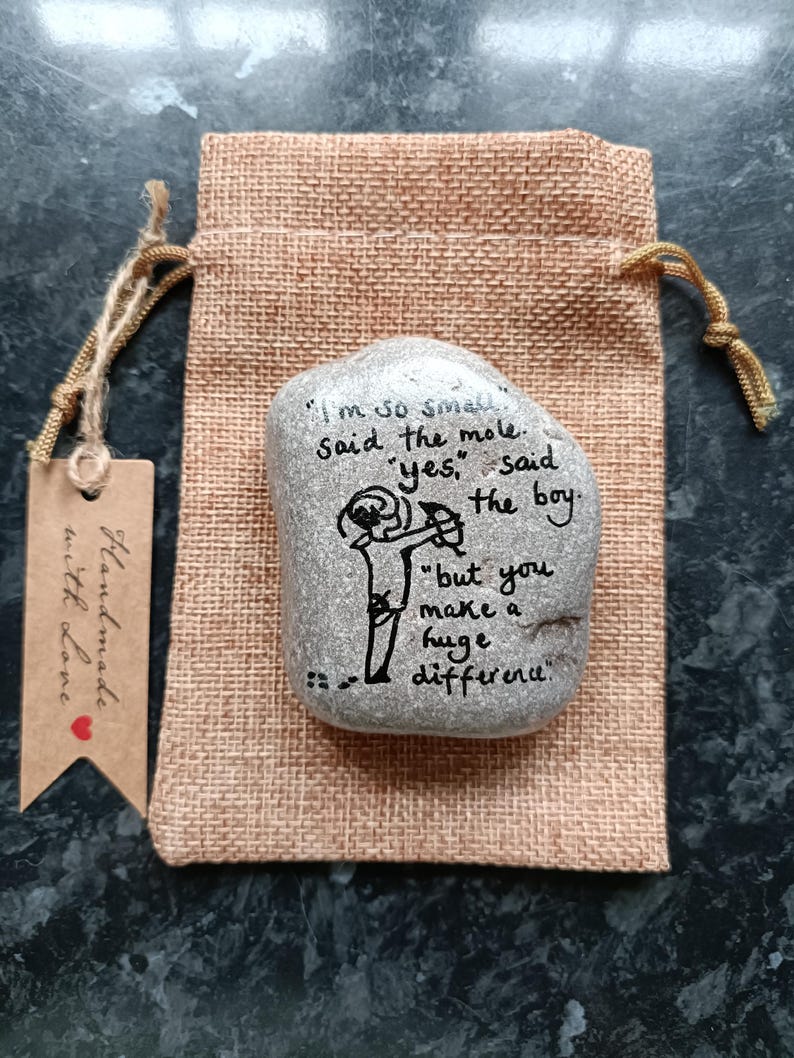 Hand Painted Quote Pebble/ Rock/ Stone. Thoughtful Friend Gift ...