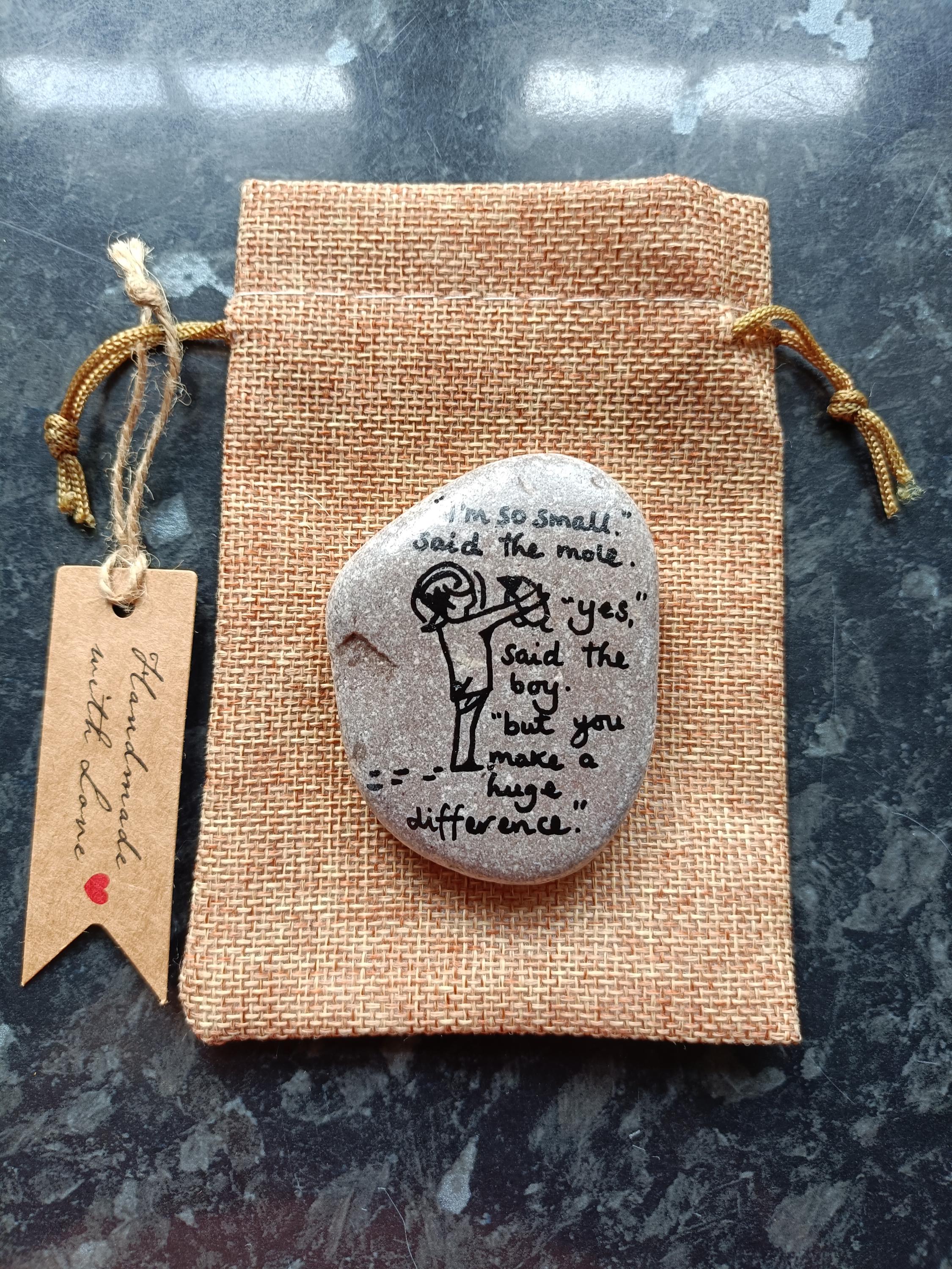 Hand Painted Quote Pebble/ Rock/ Stone. Thoughtful Friend Gift ...