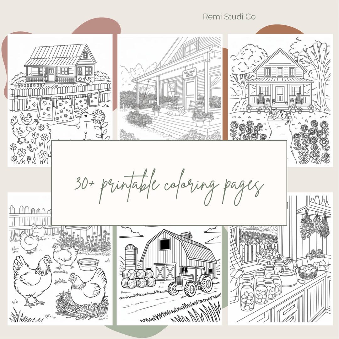 Printable Coloring Pages for Kids | 30+ Fun & Easy Designs | Digital ...