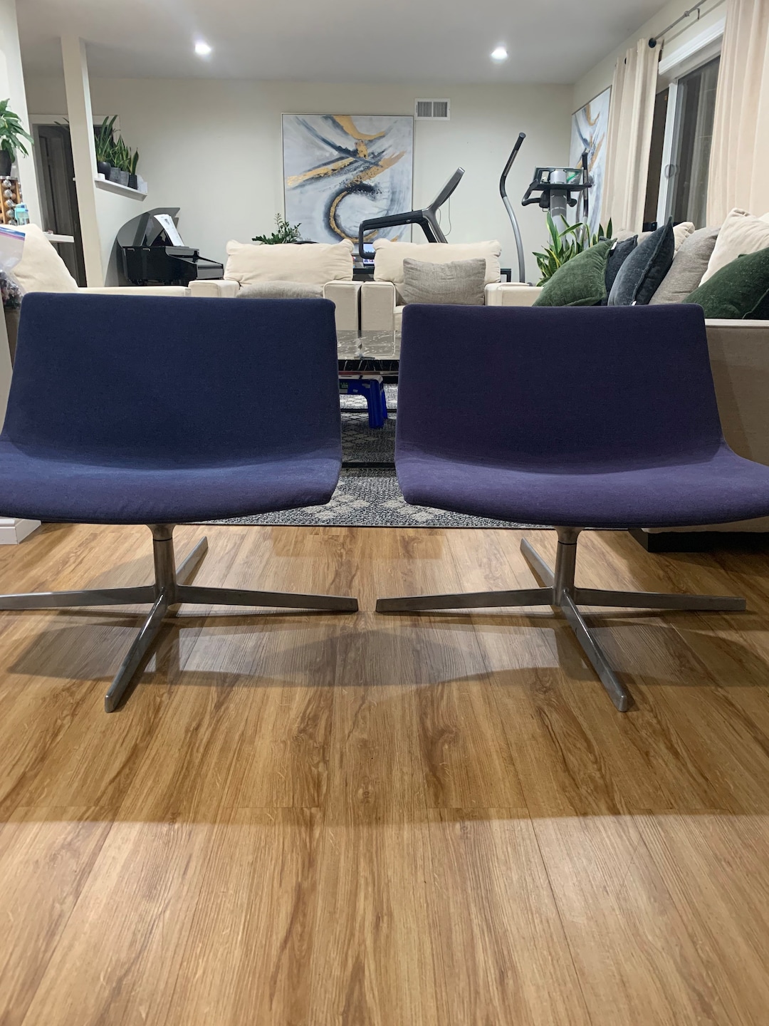 Mid-century Modern Catifa 60 Arper Lounge / Swivel Chairs With 4 - Way ...