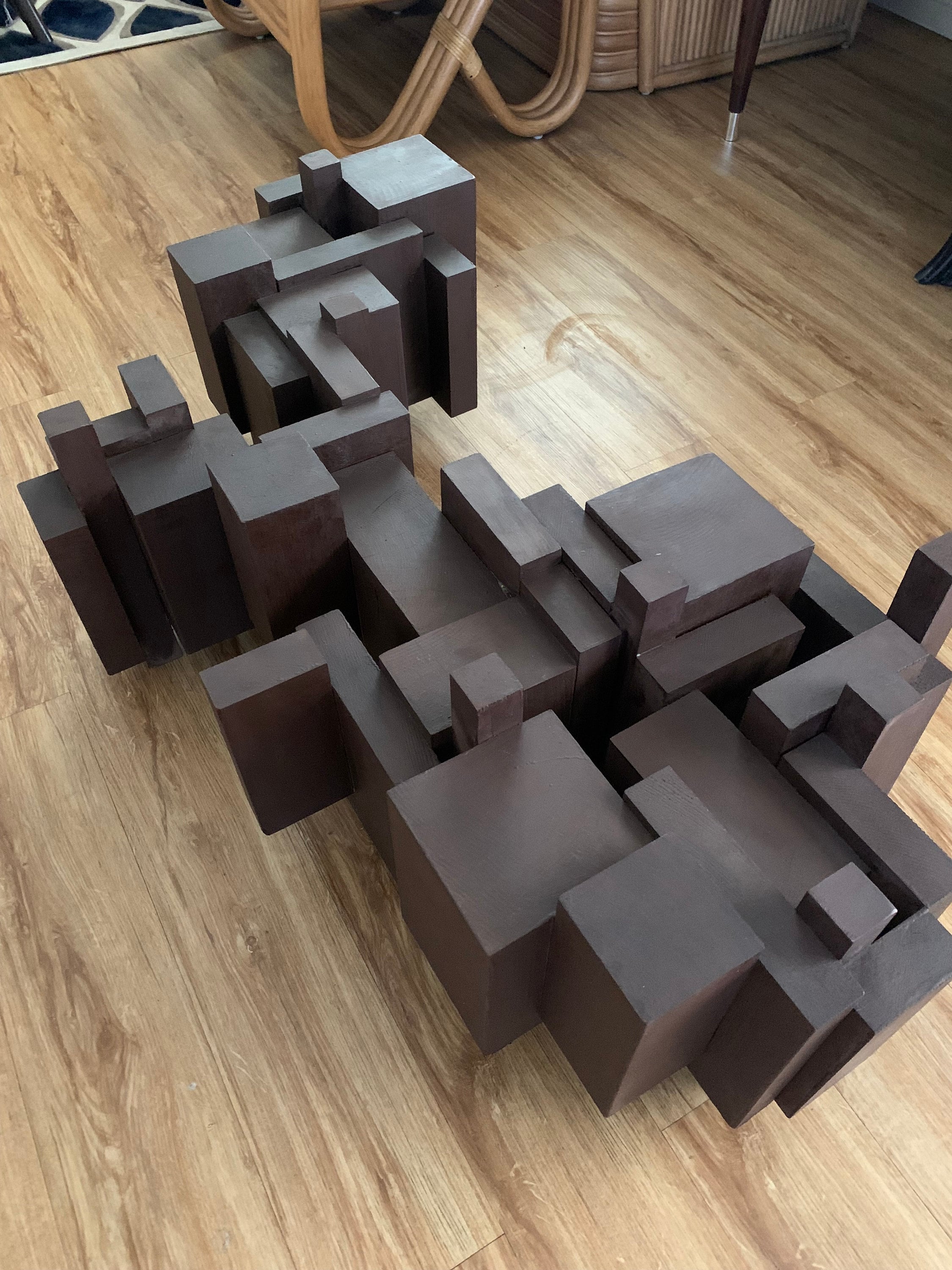 Mid Century Sculpture Coffee Table - Etsy