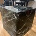 Vintage Black Marble Cube Shape Pedestal/side Table - Etsy