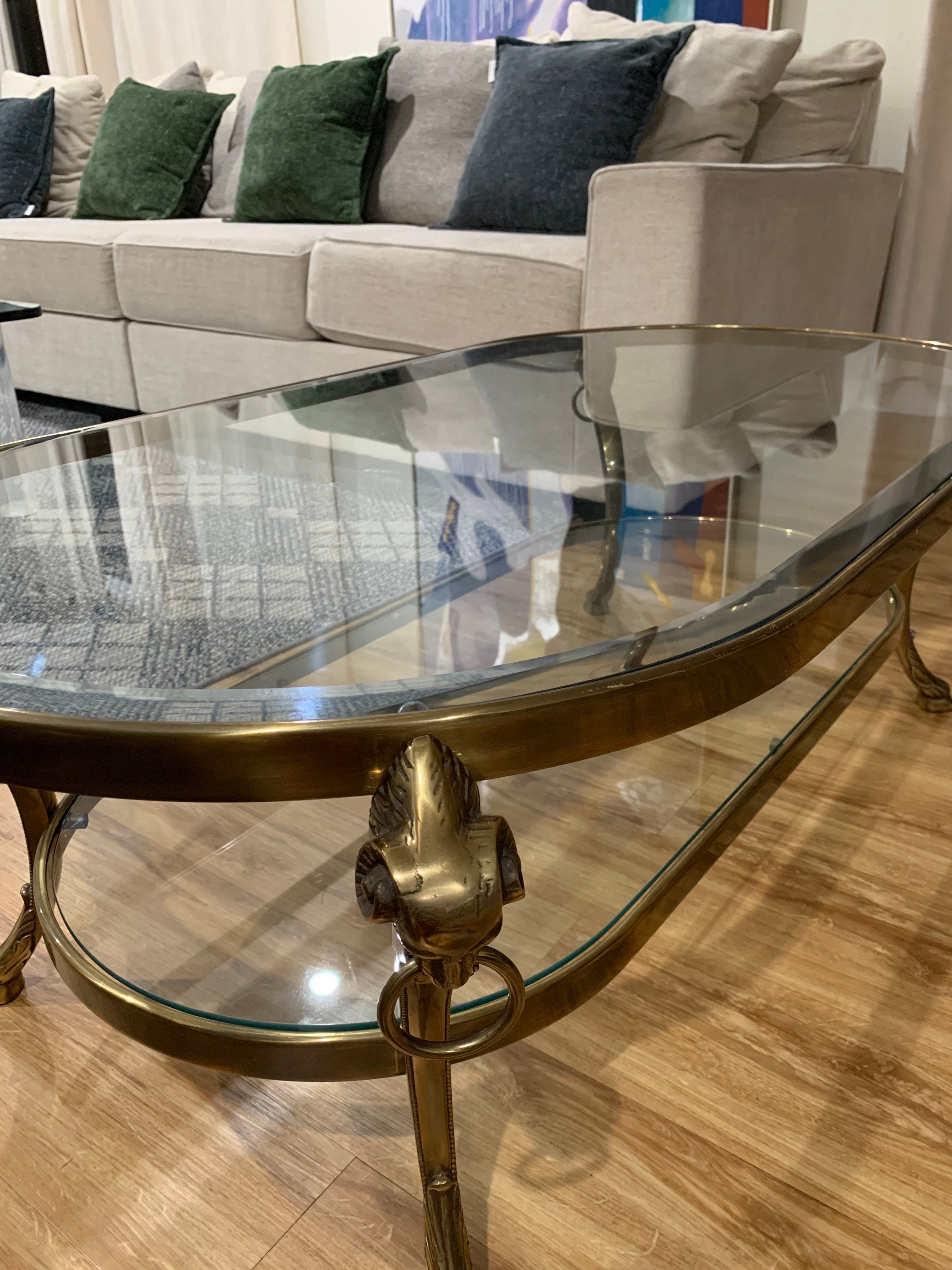 Italian Ram ‘s Head Oval Brass Coffee Table /circa 1970 - Etsy