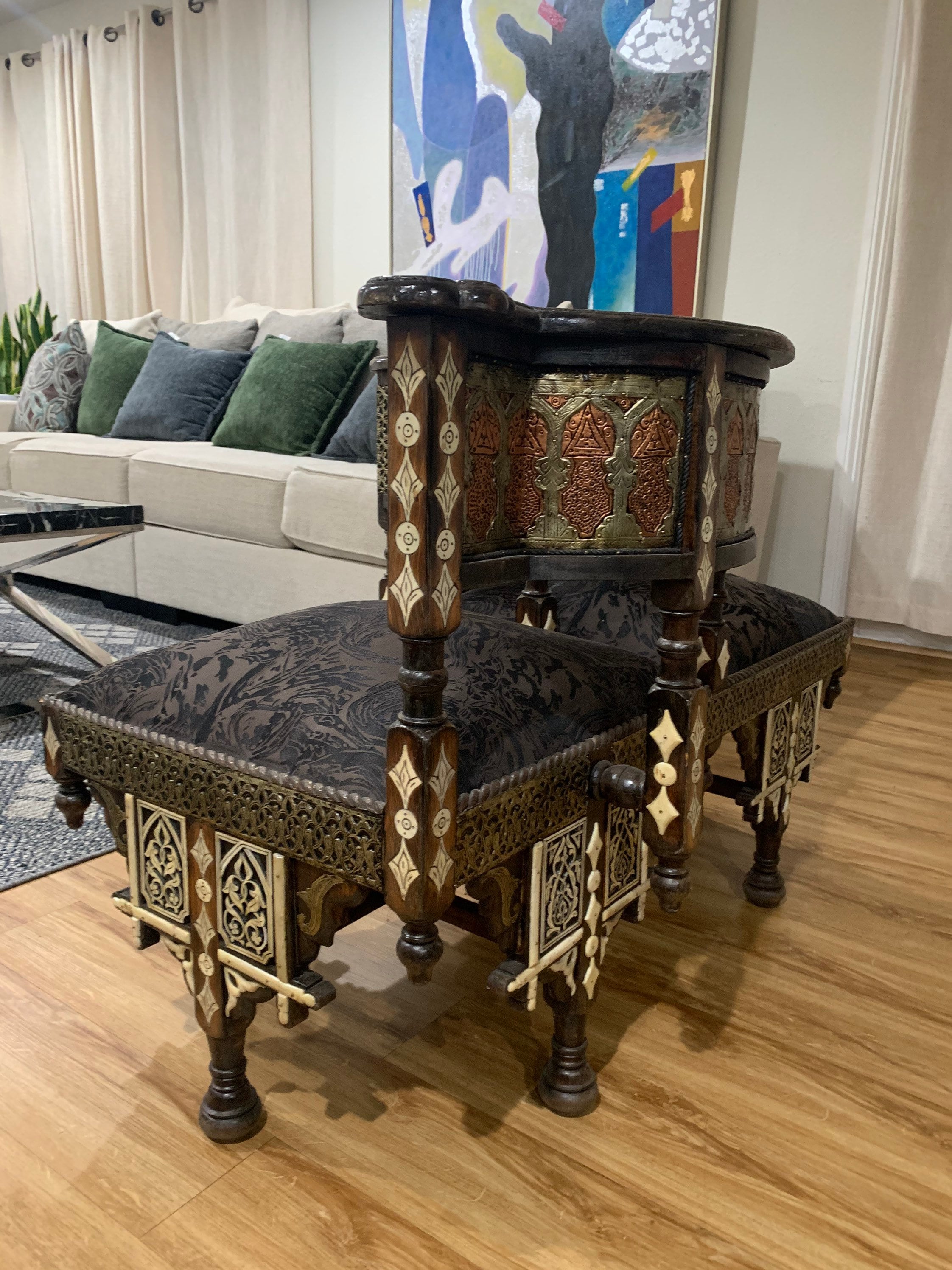 19th Century Moroccan Double Sided Chair - Etsy